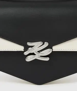 Karl Lagerfeld Kl Studio Autograph Monochrome Crossbody Bag