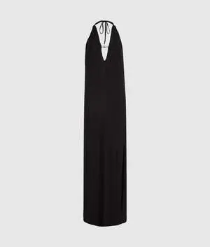 Karl Lagerfeld Signature Metallic Maxi Dress