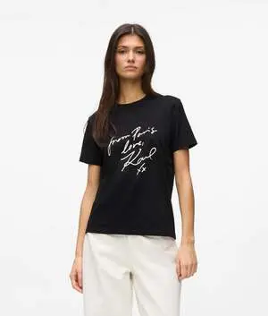 Karl Lagerfeld From Paris With Love" T-shirt - Black