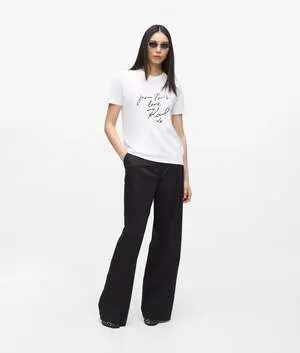 Karl Lagerfeld From Paris With Love" T-shirt - White