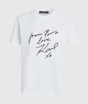 Karl Lagerfeld From Paris With Love" T-shirt - White