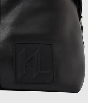 Karl Lagerfeld Monogram Patch Weekender Bag