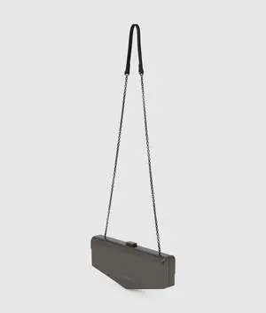 Karl Lagerfeld Studio Autograph Clutch Bag In Polished Resin