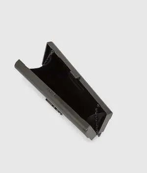 Karl Lagerfeld Studio Autograph Clutch Bag In Polished Resin