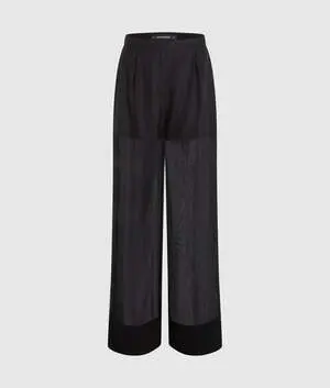 Karl Lagerfeld Organza Wide-leg Pants