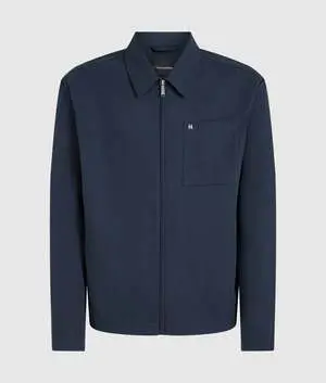 Karl Lagerfeld Linen Zip-up Jacket