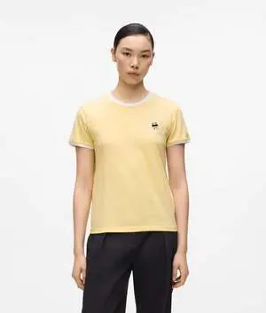 Karl Lagerfeld Ikon Small Circle Logo T-shirt - Sunlight