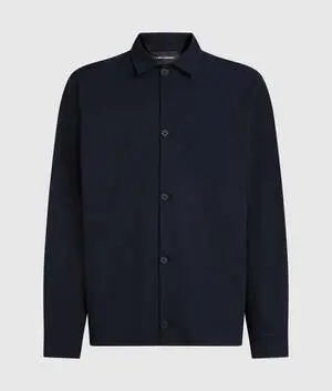 Karl Lagerfeld Ikon Jersey Overshirt - Medieval Blue