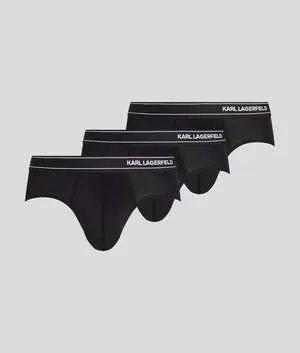Karl Lagerfeld Logo Lightweight Briefs – 3-pack