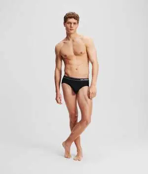 Karl Lagerfeld Logo Lightweight Briefs – 3-pack