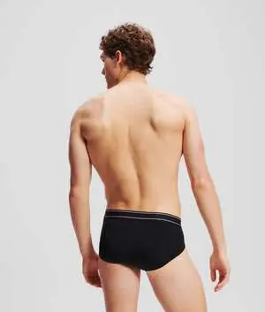 Karl Lagerfeld Logo Lightweight Briefs – 3-pack
