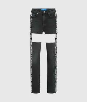 KL JEANS Jeans High-rise Cut-out Straight Jeans