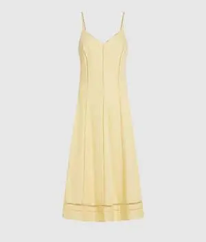 Karl Lagerfeld Cut-out Embroidery Midi Dress