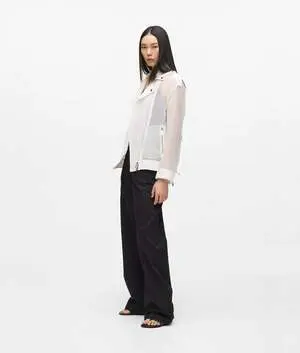 Karl Lagerfeld Sheer Organza Biker Jacket