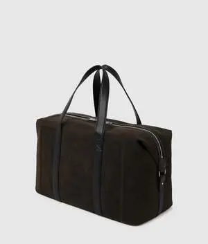 Karl Lagerfeld Faux Suede Weekender Bag