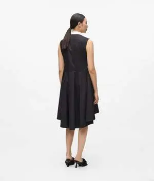 Karl Lagerfeld Sleeveless Shirt Dress With Oversized Bow Detail