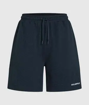 Karl Lagerfeld Checked Cotton Beach Shorts