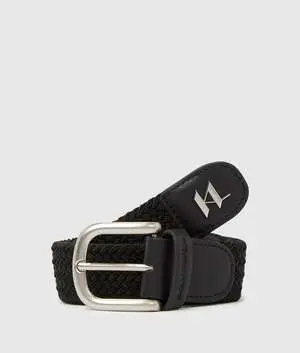 Karl Lagerfeld Monogram Woven Belt - Black