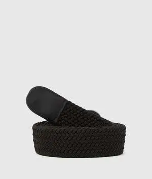Karl Lagerfeld Monogram Woven Belt
