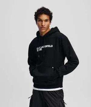 KL JEANS Jeans Logo Hoodie - Black