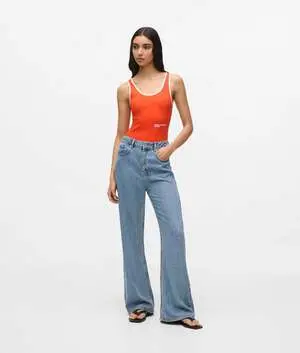 KL JEANS Jeans High-rise Blue Flare Jeans - Washed Mid Blue