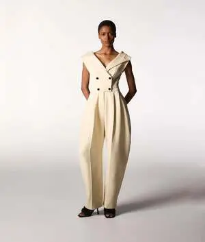 Karl Lagerfeld Tailored Jumpsuit With Balloon Pants