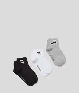 Karl Lagerfeld Ikon Short Socks – 3-pack