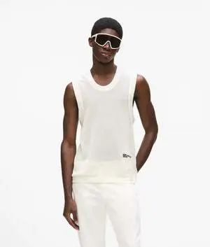 KL JEANS Jeans Organic Cotton Knit Tank Top - White