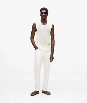 KL JEANS Jeans Organic Cotton Knit Tank Top - White