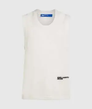 KL JEANS Jeans Organic Cotton Knit Tank Top - White