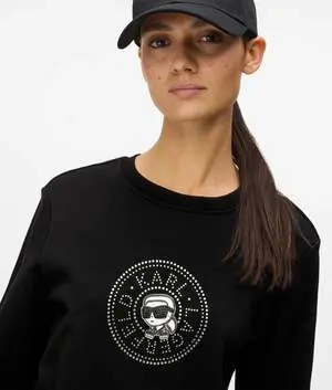 Karl Lagerfeld Ikon Circle Logo Sweatshirt