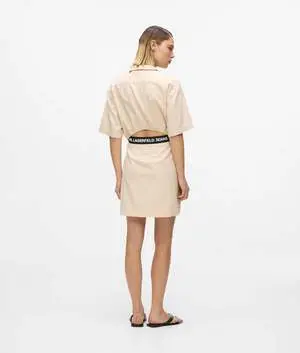 KL JEANS Jeans Short-sleeved Utility Dress With Cut-out Back