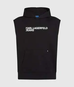 Karl Lagerfeld Sleeveless Logo Hoodie