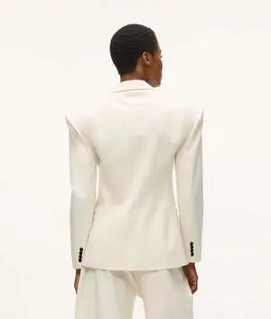 Karl Lagerfeld Structured Viscose Blend Blazer