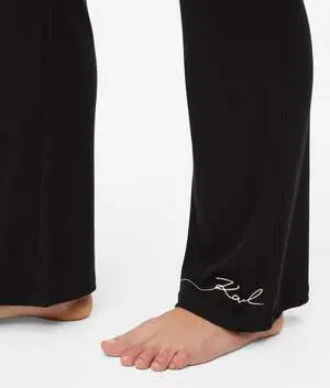 Karl Lagerfeld Signature Loungewear Flared Pants