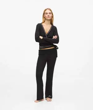 Karl Lagerfeld Signature Loungewear Flared Pants