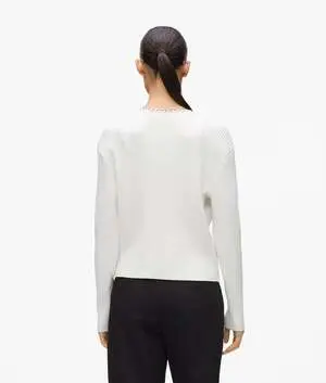 Karl Lagerfeld Chain Detail Knit Cardigan