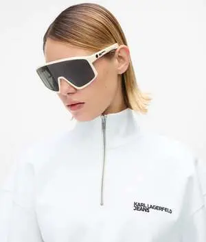 KL JEANS Jeans Half-zip Cropped Sweatshirt