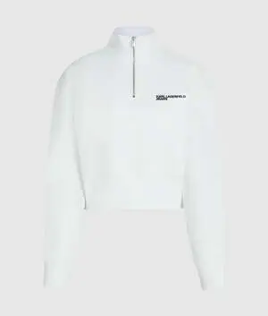 KL JEANS Jeans Half-zip Cropped Sweatshirt
