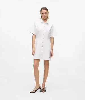 KL JEANS Jeans Shirt Dress - White Denim