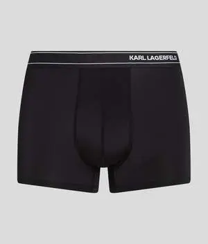 Karl Lagerfeld Logo Lightweight Trunks – 3-pack - Black
