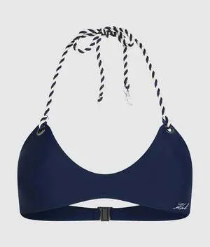 Karl Lagerfeld Signature Nautical Bandeau Bikini Top