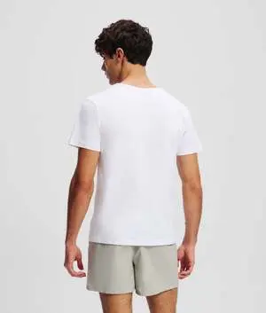 Karl Lagerfeld Logo V-neck T-shirt – 2-pack
