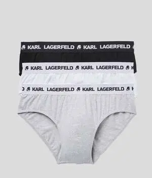 Karl Lagerfeld Logo Briefs – 3-pack - Multi