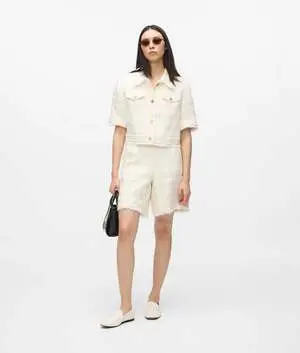 Karl Lagerfeld Bouclé Bermuda Shorts