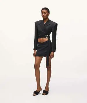 Karl Lagerfeld Mini Skort With X-panel Construction