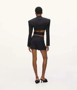 Karl Lagerfeld Mini Skort With X-panel Construction