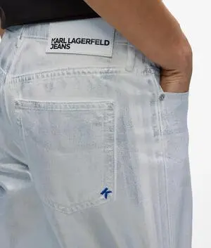 KL JEANS Jeans Metallic Coated Tapered Mom Jeans