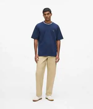 Karl Lagerfeld Ikon Striped Neck T-shirt