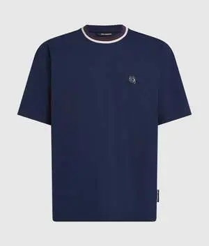 Karl Lagerfeld Ikon Striped Neck T-shirt